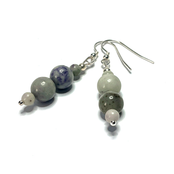 Peace Jade Earrings - Handmade Crystal Jewellery by Rafaelle