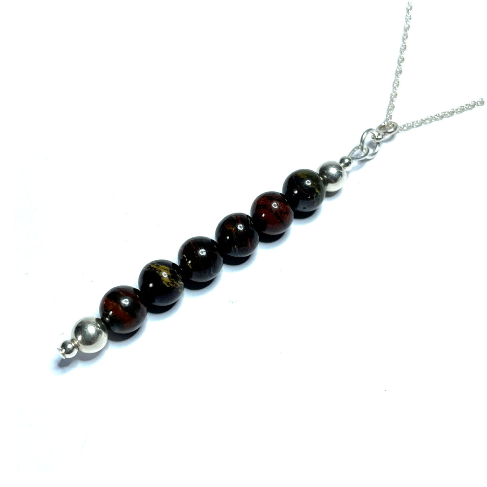 Red Tiger Iron Pendant | Handmade Crystal Jewellery – Rafaelle