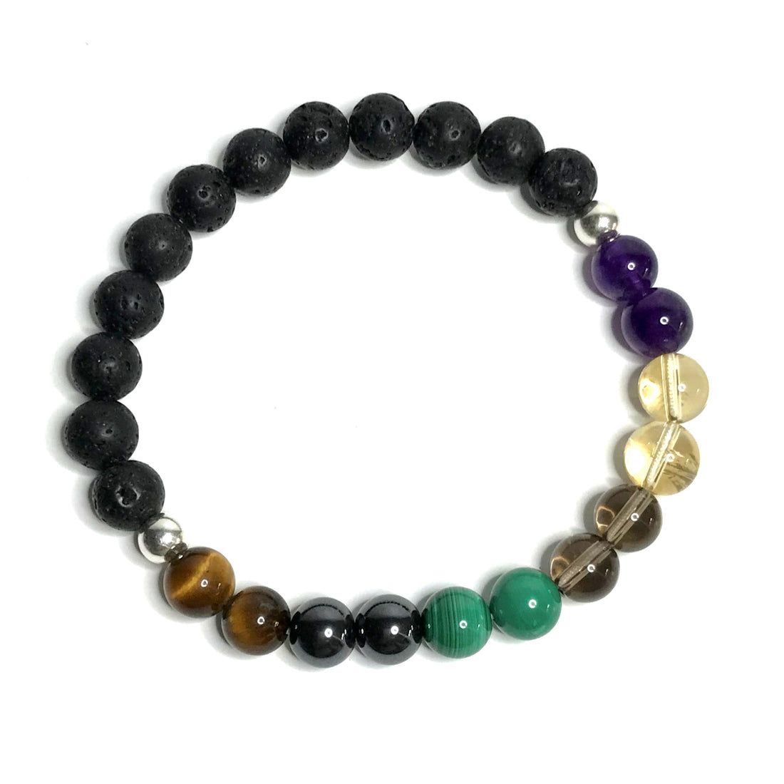 Addiction Recovery Bracelet with Lava Rock - Jewellery by Rafaelle